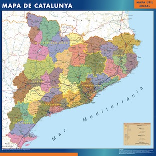 catalunya | Mapas Murales de España y el Mundo