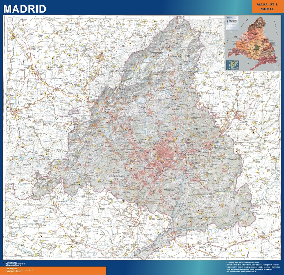 Oferta Mapas Madrid | Mapas Murales de España y el Mundo